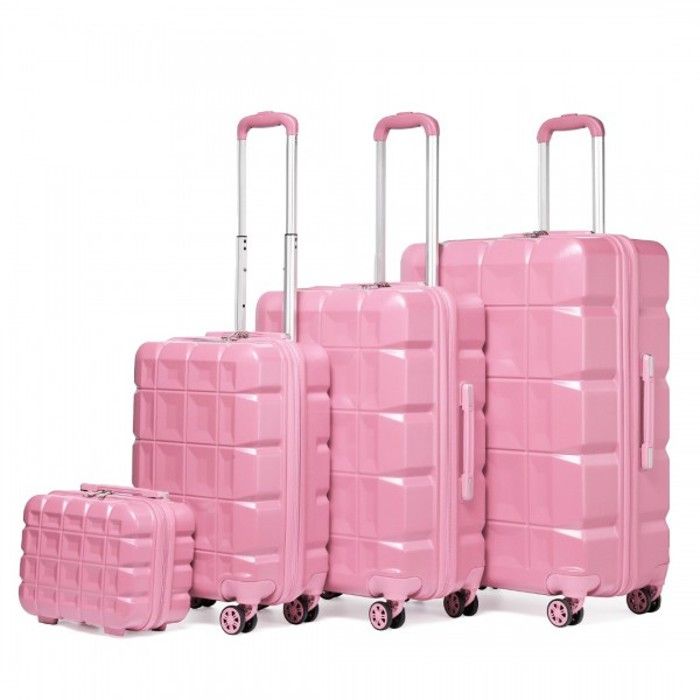 Set de 4 Valise Rigide ABS Ultra Léger Valise de Voyage (30/54/62/72cm ...