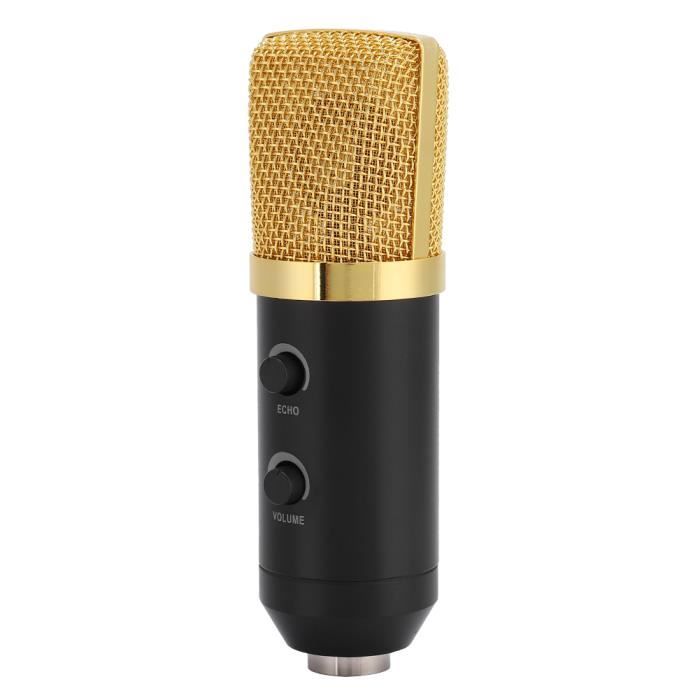 Tbest Microphone d'ordinateur Microphone unidirectionnel à condensateur ...