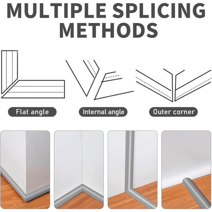 Bocguy Cache Cable Sol, Petit Canal de câble Flexible,3.0M x 3cm ...