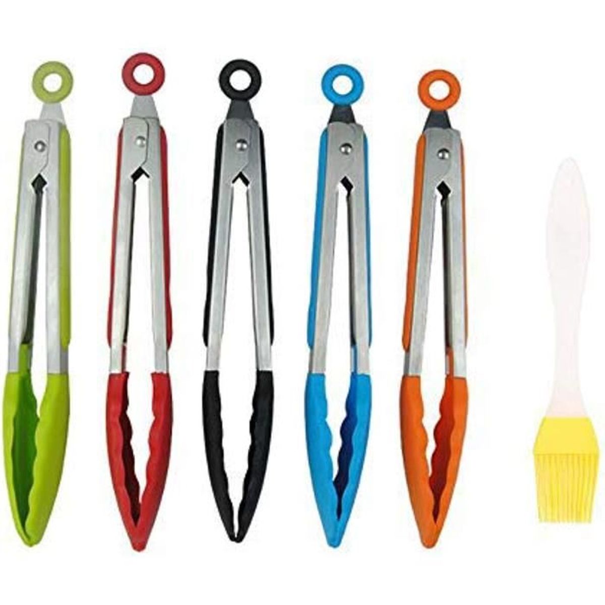 Pince Cuisine,Lot de 5 pinces de cuisine en acier inoxydable et ...