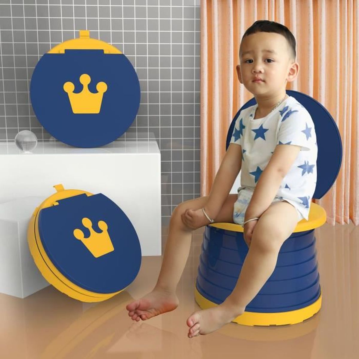 Toilette pliante pour enfants toilette mâle et femelle bébé portable ...