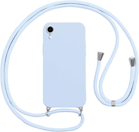 Coque iPhone XR en Silicone Souple avec Cordon Bandoulière Antichoc ...