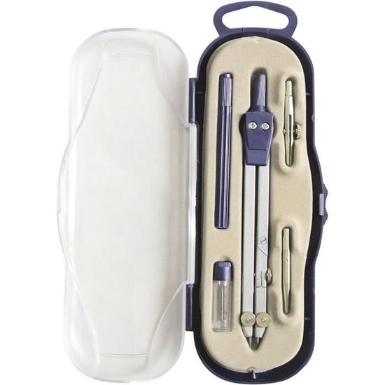 Compas Boussole Set De Géométrie Compas Scolaire Accessoires (5 Pièces ...