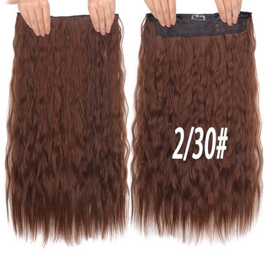 Accessoires coiffure,Extensions capillaires synthétiques à 5 clips ...