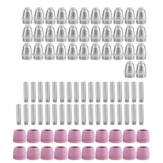 90pcs Plasma Cutter Cutter Becs De Bec De Torche Consommables Kit ...