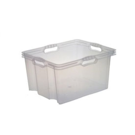 Bac plastique de rangement - Non spécifié - 24L - Transparent ...