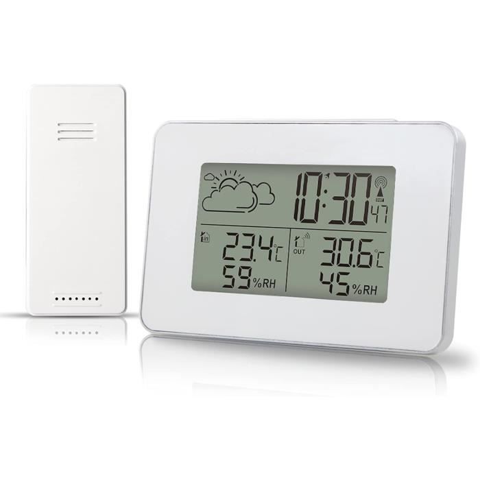 Stations Météo Sans Fil Avec Capteur Extérieur Intérieur Extérieur Lcd Prévisions Météo ...