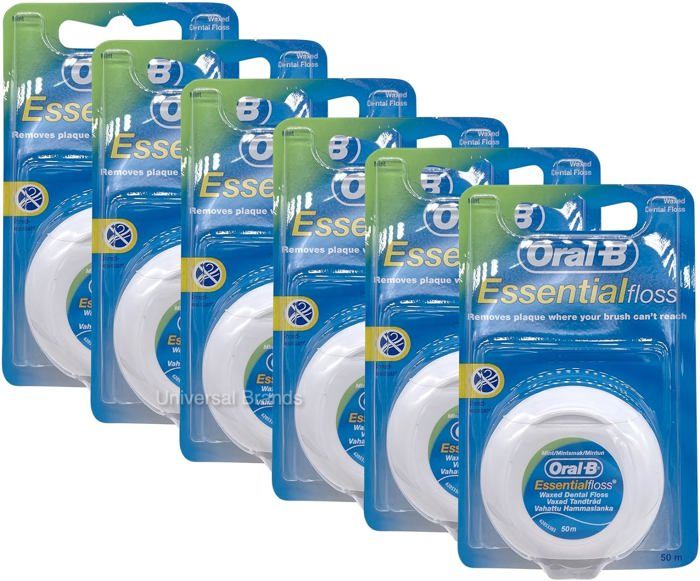 FIL DENTAIRE - CURE-DENT-Essential Lot de 6 fils dentaires cirés Menthe ...