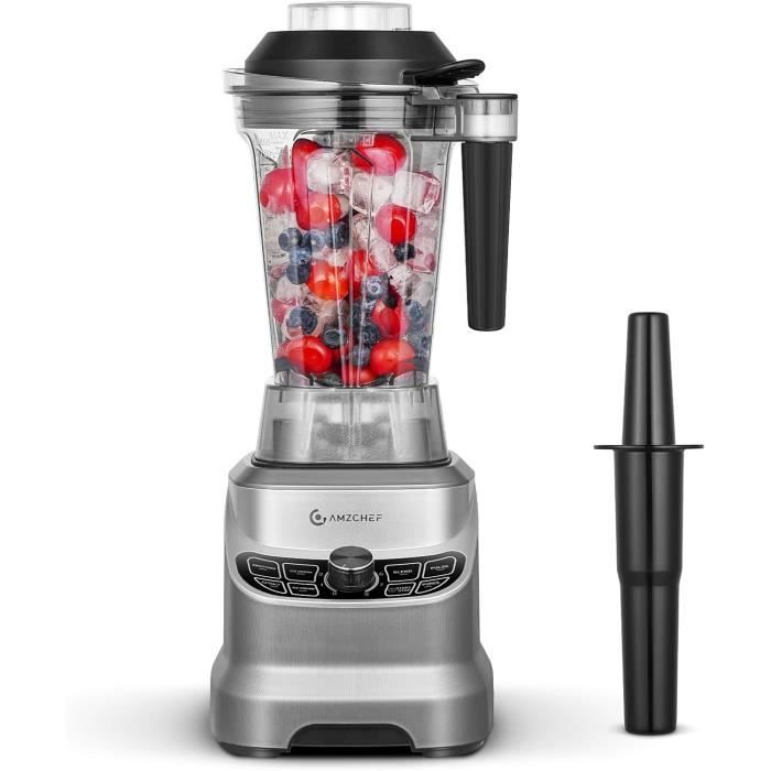 Bol Mixeur Blender - AMZCHEF - 1800W - 8 Vitesses - 1,85L ...