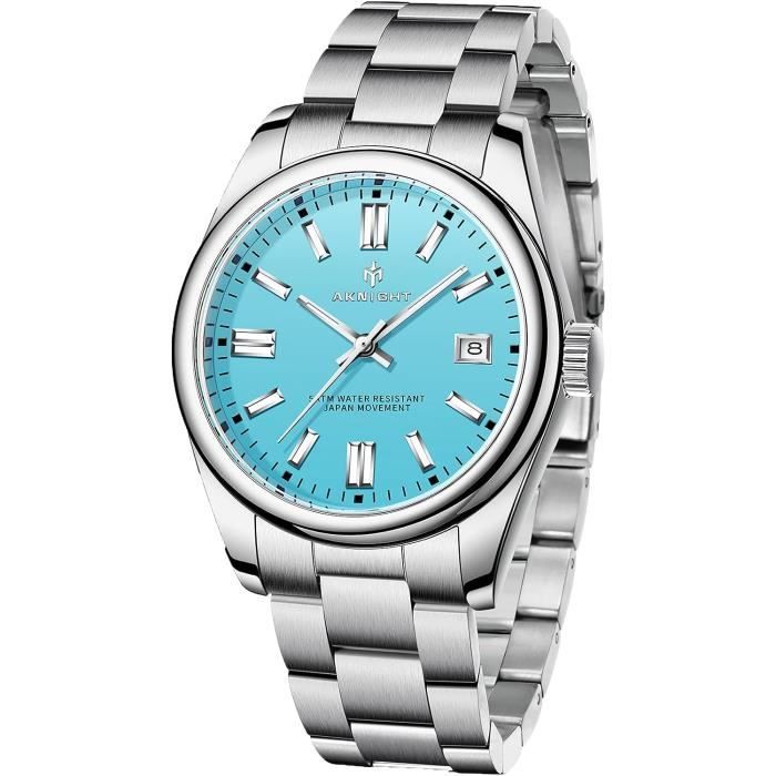 Montre Analogique À Quartz Pour Homme Avec Bracelet En Caoutchouc ...