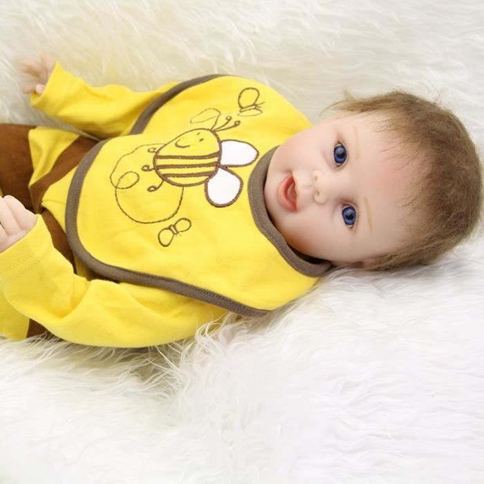 NPK Collection Bebe Poupée 22 Pouce Garçon Reborn Bébé Poupée Réaliste ...