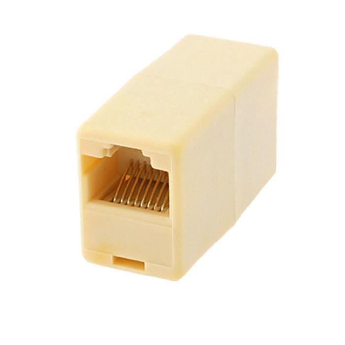 Coupleur RJ45 Cat5e Raccordement Ethernet - Cdiscount Informatique