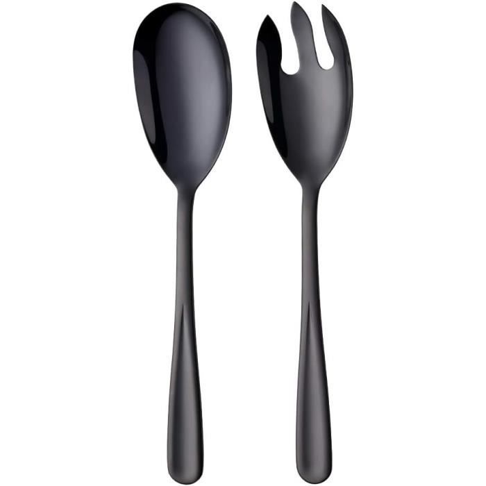 Ensemble Cuillère Et Fourchette À Salade En Acier Inoxydable - Lot De 2 ...