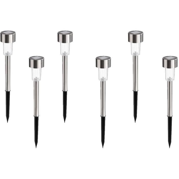 Lot de 6 lampes solaires d'extérieur, lampes solaires de jardin, lumières extérieures, énergie ...