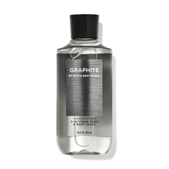 Bath & Body Works Graphite 3-en-1 Cheveux, Visage & Gel Nettoyant Pour ...