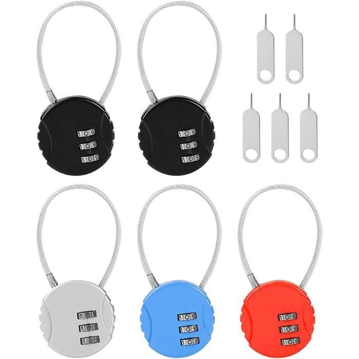 5 Pièces Cadenas Code Exterieur Cadenas À Combinaison Cadenas A Code ...