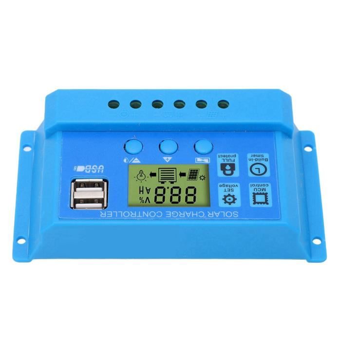 Contrôleur de charge solaire - PAR - PWM - Écran LCD - 2 USB - Protection multiple - Cdiscount ...