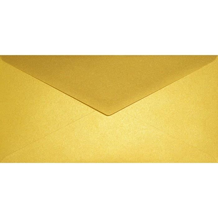 Netuno 25 Enveloppes Longues Dorées Dl 110X220Mm Aster Metallic Cherish ...