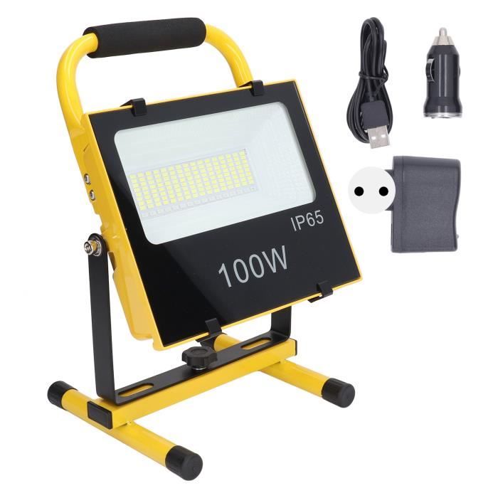 Projecteur LED - FDIT - 100W - Rechargeable USB - Étanche IP65 ...