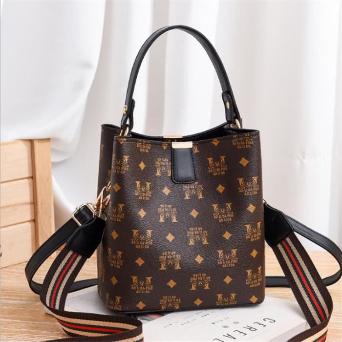 SAC A MAIN Femme - Mode simple bandoulière Impression décontracté Sac à ...