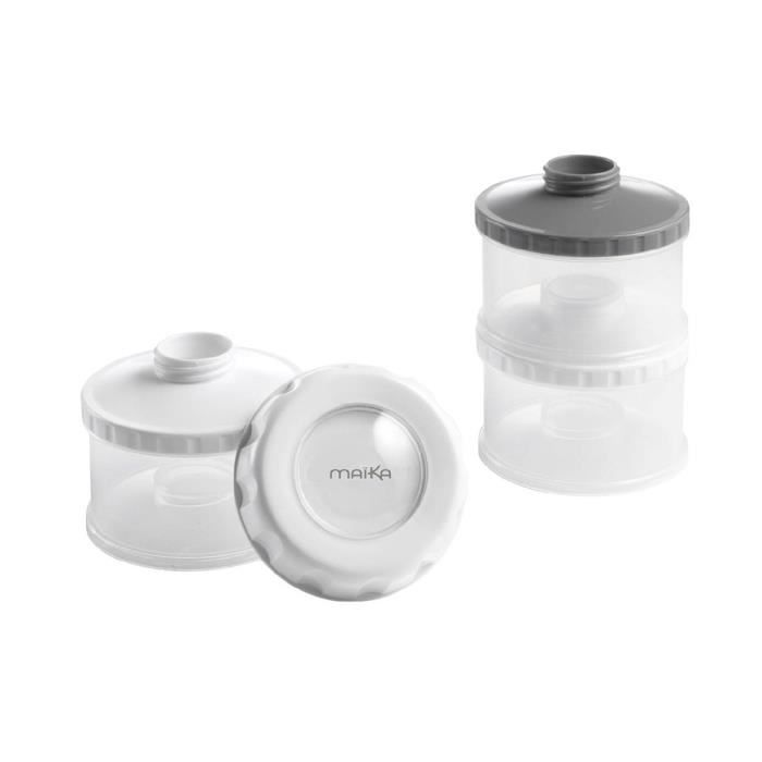 Maïka Boites doseuses pour lait en poudre, 3 compartiments, bec verseur ...