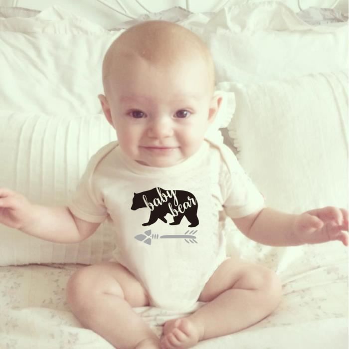 2016 Nouveau Née Bébé Suits Garçon Et Fille Vêtements Avec Bear ...