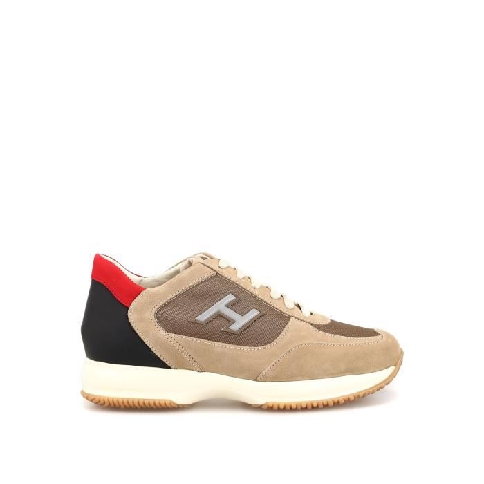 HOGAN HOMME HXM00N0Q102KE4589M MARRON CUIR BASKETS Marron - Cdiscount ...
