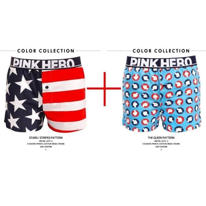 Boxer Hero rose imprimé pour homme - 2 pièces-lot - Design Original - à ...