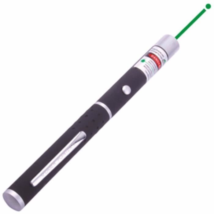 Pointeur laser - Haute Puissance - Vert, Bleu, Rouge - Stylo noir - 5MW ...
