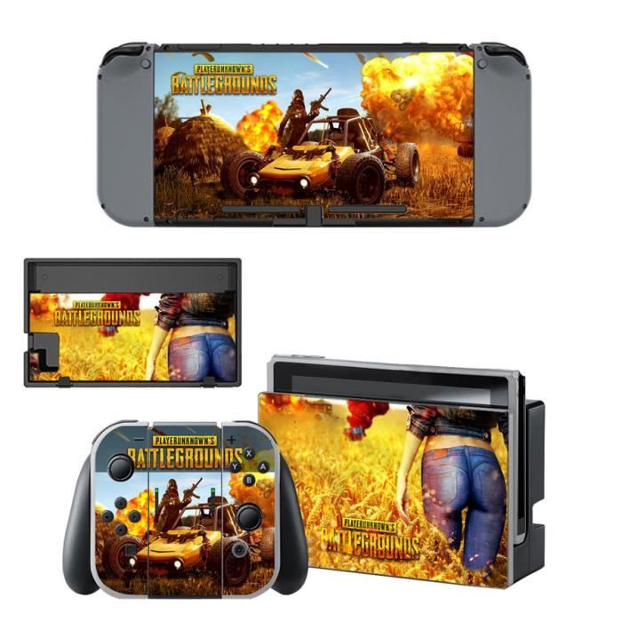 Sticker pour Nintendo Switch, PUBG Kit Autocollant Skin Protection ...