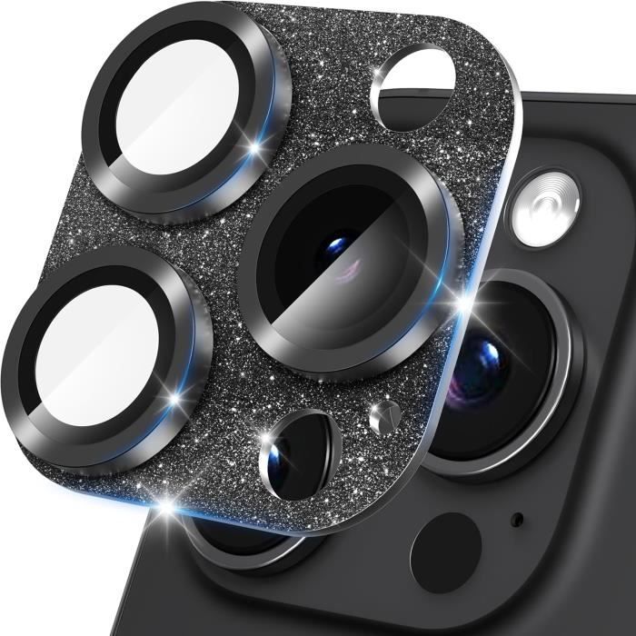 Protection Objectif pour iPhone 15 Pro-15 Pro Max Caméra Arrière Protecteur,HD Verre Trempé ...
