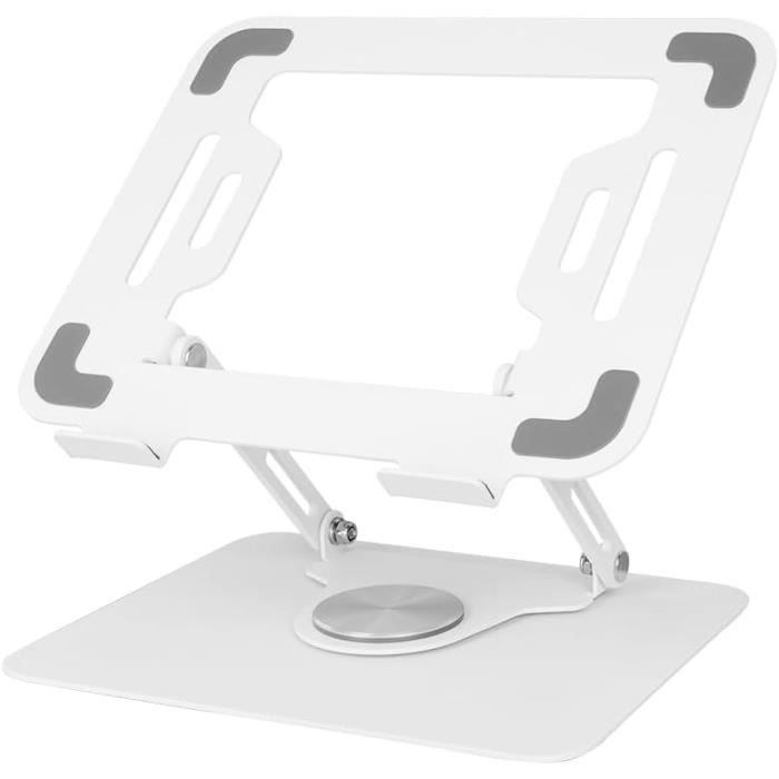 Support Ordinateur Portable avec Base Rotative à 360°, Support ...