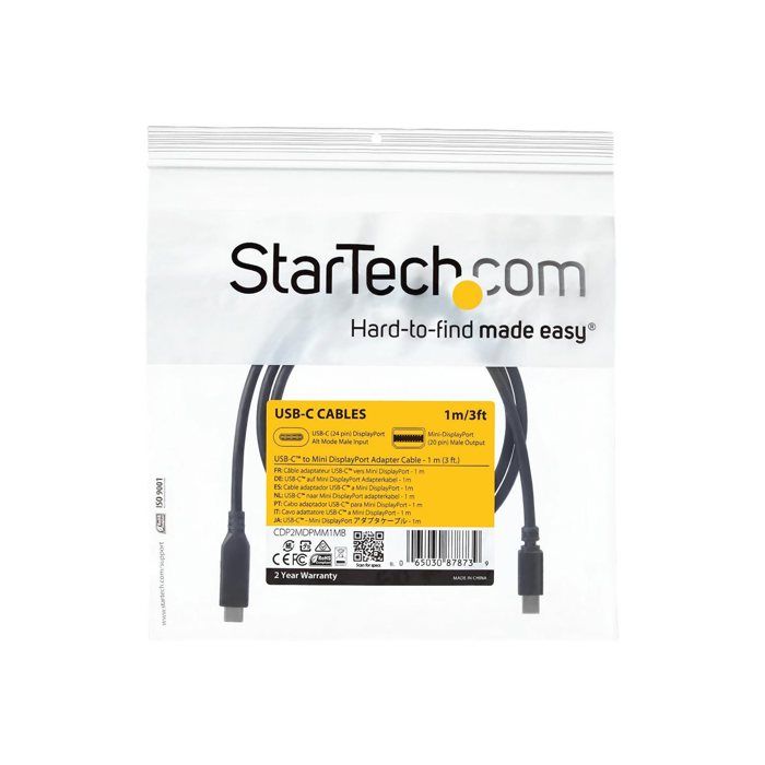 Câble adaptateur USB-C vers Mini DisplayPort 4K 60 Hz - STARTECH - 1 m - Noir - Cdiscount ...