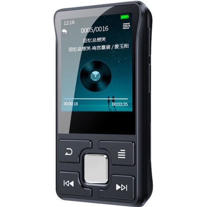 TIMOOM 8GO Sport Clip Mini lecteur MP3 Bluetooth avec écran support FM ...