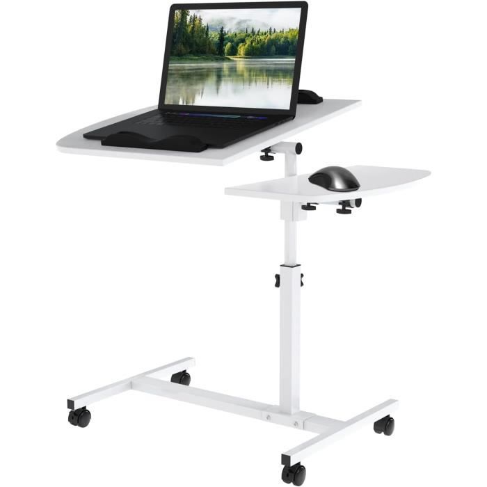 Table De Lit A Roulette, Hauteur Ajustable Laptop Support De Souris ...