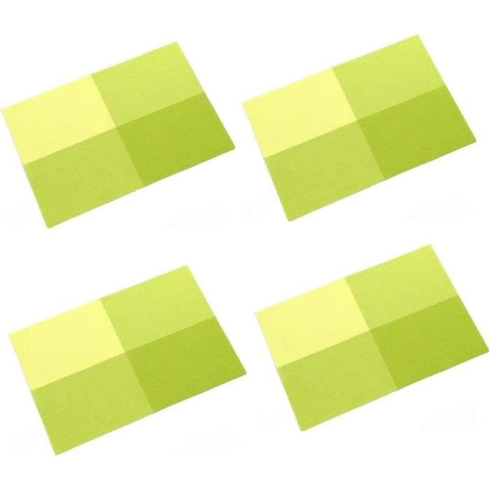 Set De Table Rigide Antidérapant Set De Table Lavable Set De Table ...