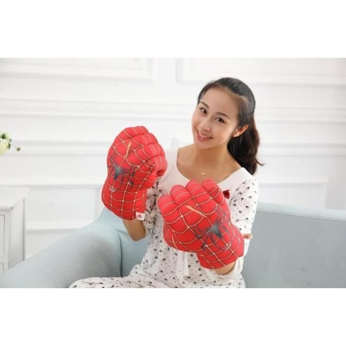 Spider - man cosplay gants smash mains peluche une paire bien des ...