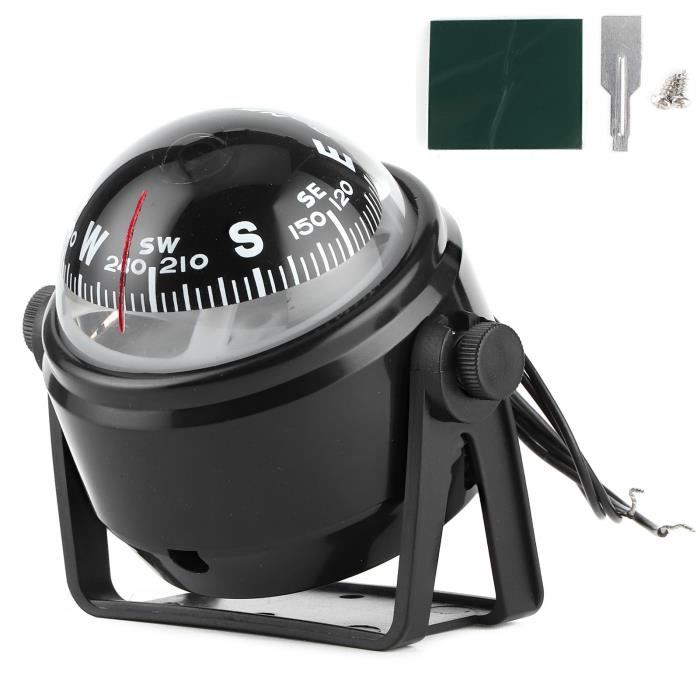 JUZ Boussole LED Boussole de Tableau de Bord, Boussole Marine, Boussole ...