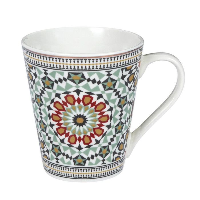 Mug - HOME DECO FACTORY - Zahra - 30 cl - Multicolore - Motifs ...