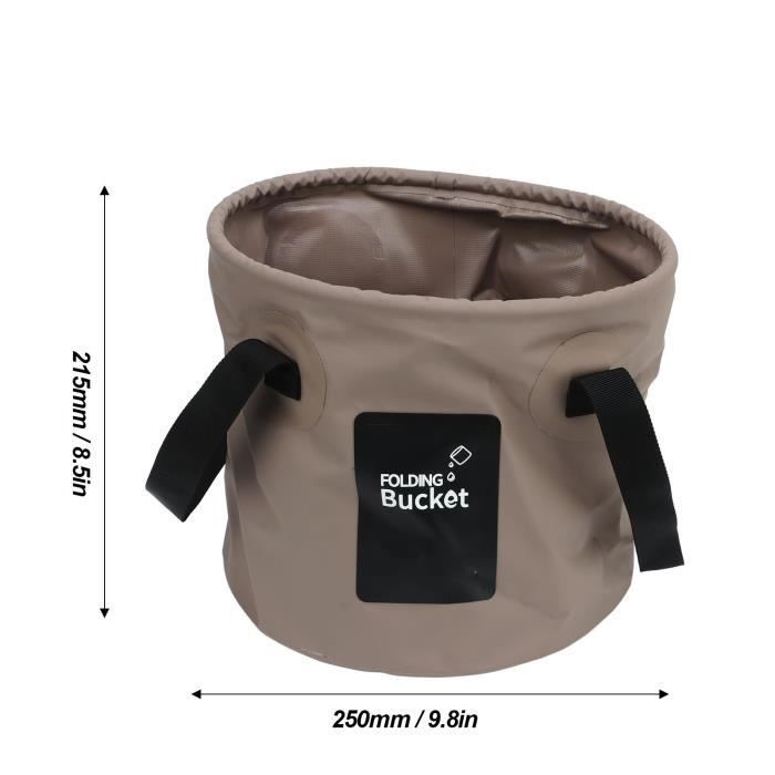 TAM Seau pliable,10L Seau à eau pliant multifonctionnel, pour voyage en ...