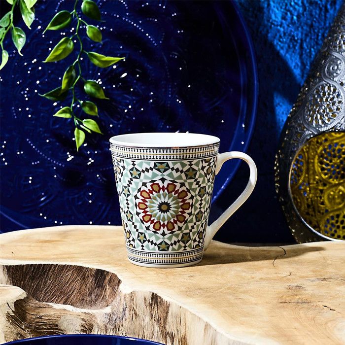 Mug - HOME DECO FACTORY - Zahra - 30 cl - Multicolore - Motifs ...