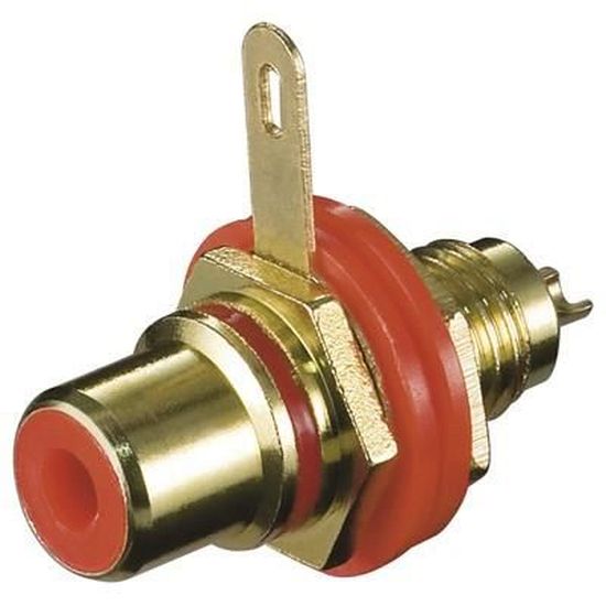 Alpexe® RCA prise rouge avec isolant - CBGP R - Cdiscount TV Son Photo