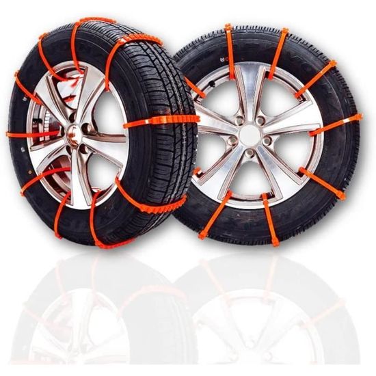 10 pièces Chaîne de Neige Antidérapante de Chaînes de Sécurité de Voiture de Chaînes de voitures ...