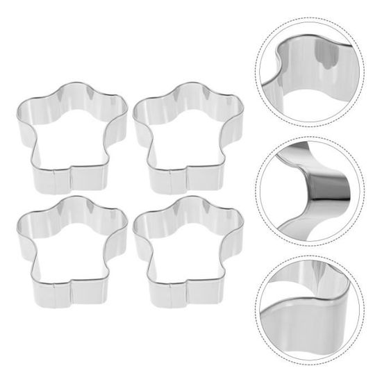 4pcs thème Moules de Cookie Candy DIY Outils en acier moule a gateau ...