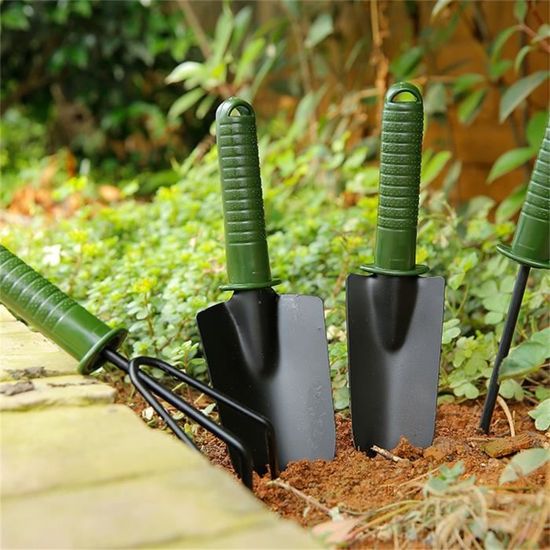 Ensemble de pelles de jardin - SALUTUYA - Mini pelles colorées - Acier ...
