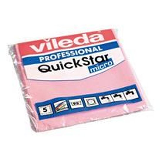 Lavette QuickStar microfibres rose - paquet de … - Cdiscount Au quotidien