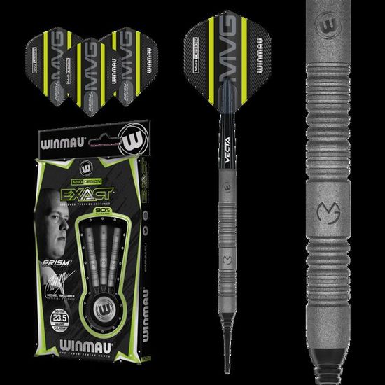 Fléchettes - Winmau - MVG Exact - 90% Tungstène - 23,5g - 3 fléchettes ...