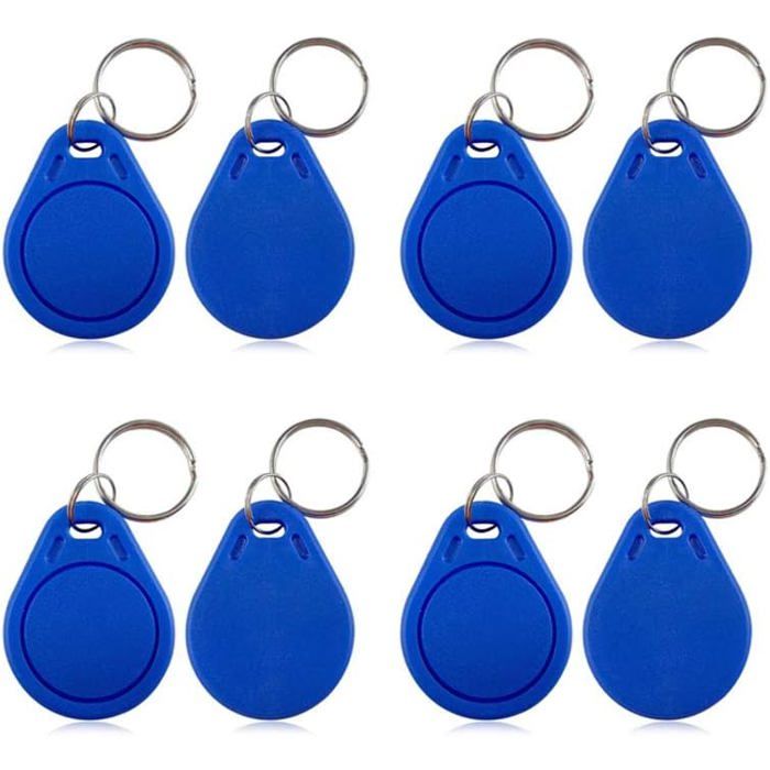 Lot de 10 Badges RFID 13.56Mhz Programmable MCT Android UID modifiable ...