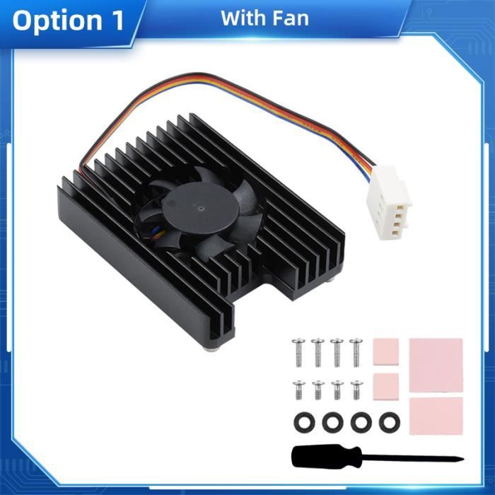 Avec fan - Raspberry Pi Cm4 Boîtier En Aluminium, Coque Blindée Avec 12v 3007 Pwn, Ventilateur ...