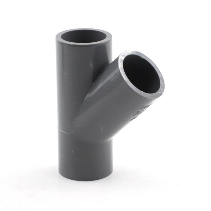 Té incliné-3l4 pouces-25mm-Connecteur De Tuyau Pvc Gris Id Joints Coude ...